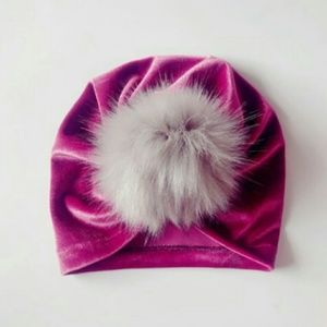 puff ball | Accessories | Babys Turban Type Puff Ball Cap | Poshmark